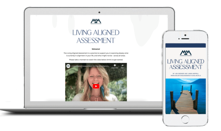 Living Aligned Assessment – Signup – Mountains and Marathons